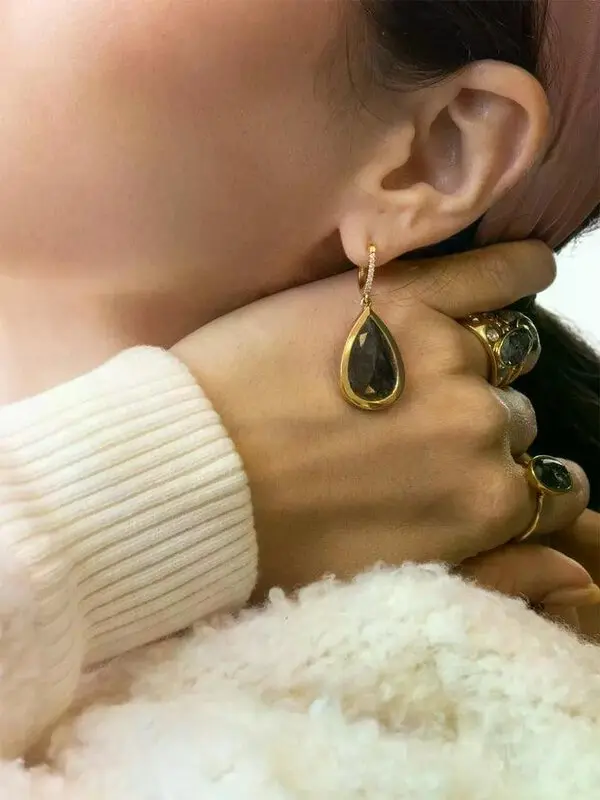 WITH LOVE Diamond Drop Earrings