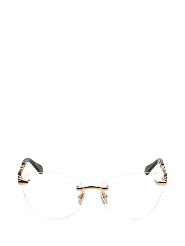 BVLGARI Serpenti Rimless Glasses - Gold