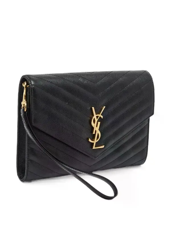 Saint Laurent 2022 Envelope Monogram Pouch