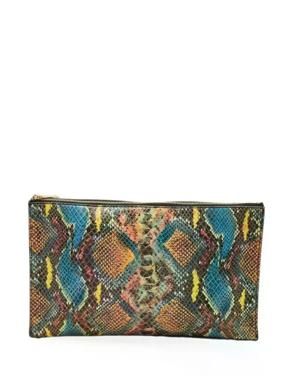 Stella McCartney Faux Python Clutch Bag