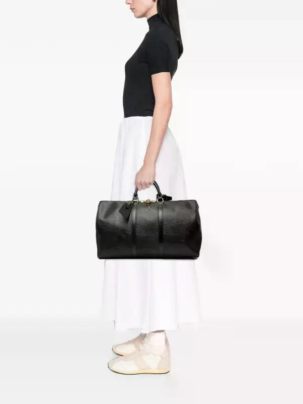 LOUIS VUITTON 1996 Epi Keepall 50 Travel Bag - Black