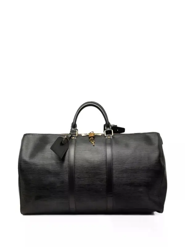 LOUIS VUITTON 1996 Epi Keepall 50 Travel Bag - Black
