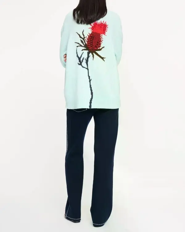 BARRIE Thistle-motif Cashmere Sweater