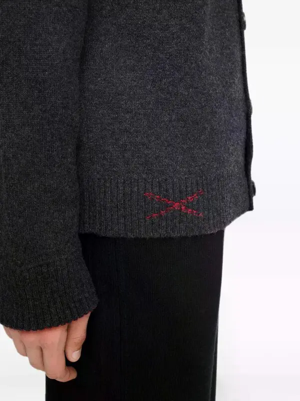 BARRIE Double-faced Button-up Cardigan