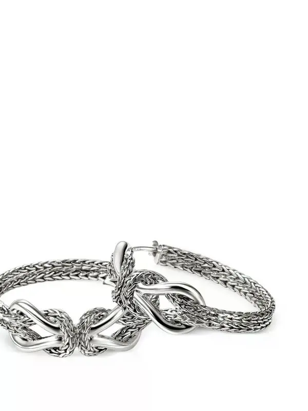 John Hardy Infinite Love Knot Hoop Earrings