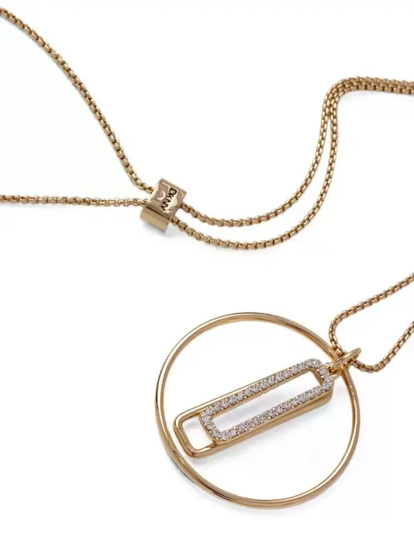Dkny Crystal-embellished Geometric Pendant Necklace