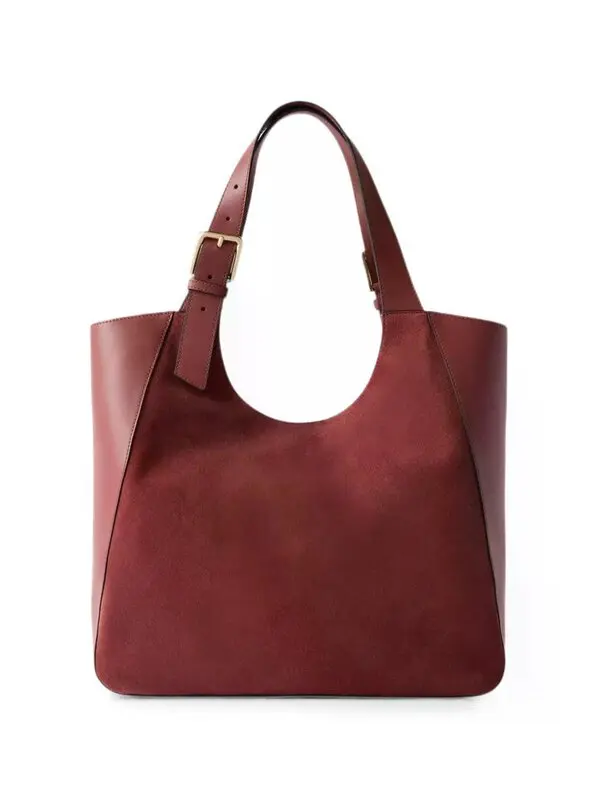 Furla Leather Tote Bag - Red