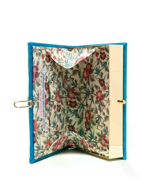 OLYMPIA LE-TAN Embroidered Clutch Bag - Blue