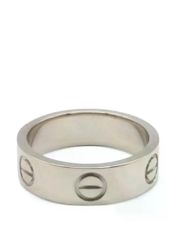 Cartier 18k White Gold Love Ring - Silver