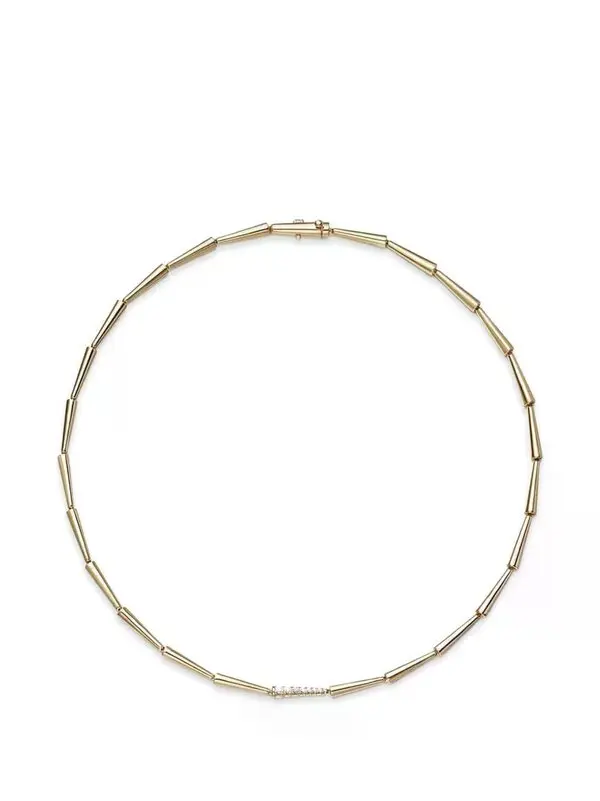 Melissa Kaye Lola Linked Necklace In 18k Yellow With Diamonds - Gold