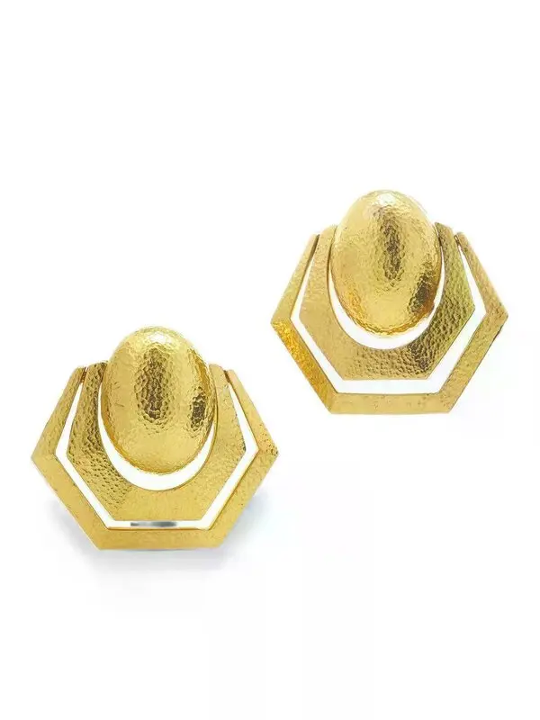 David Webb Swing Hoop Earrings