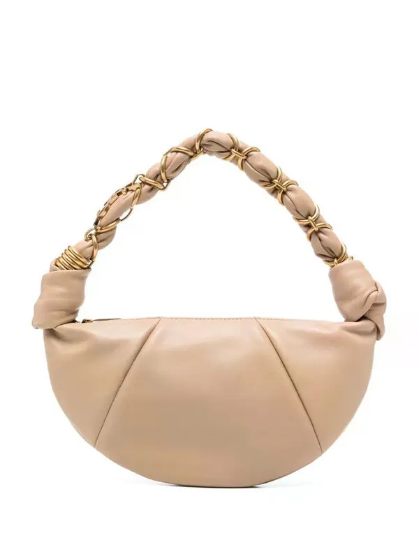 Saint Laurent Mini Amalia Logo-plaque Tote Bag - Neutrals