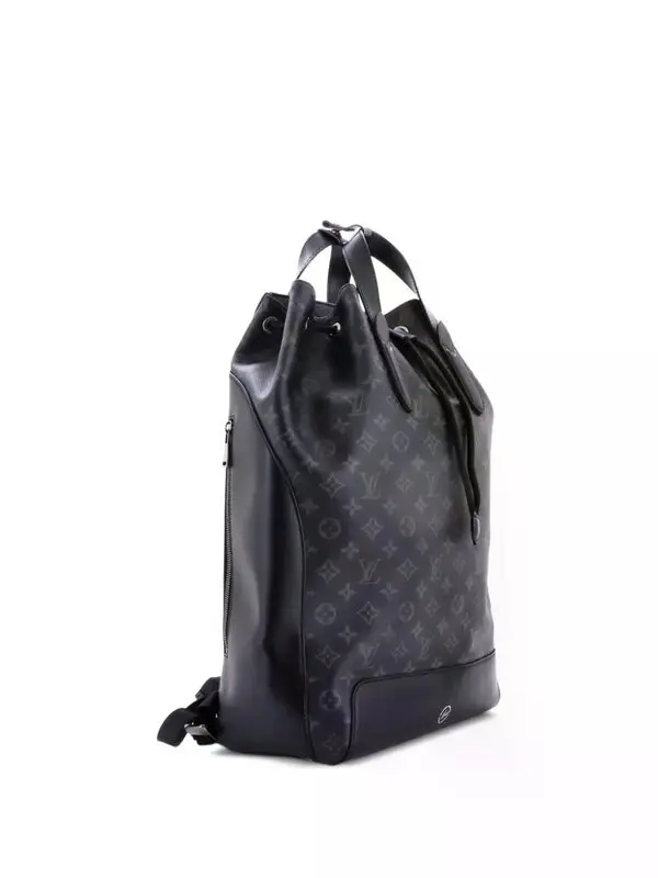 LOUIS VUITTON Explorer Flash Fragment Monogram Eclipse Canvas Backpack - Black