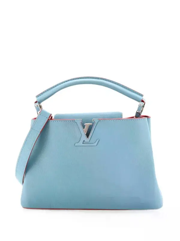 LOUIS VUITTON Capucines Bag Leather Bb Satchel - Blue