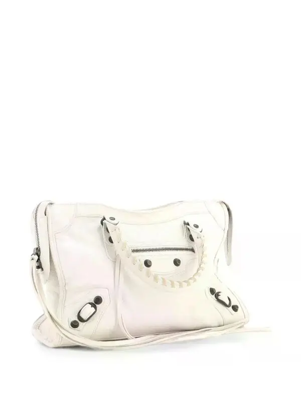 Balenciaga City Classic Studs Leather Satchel