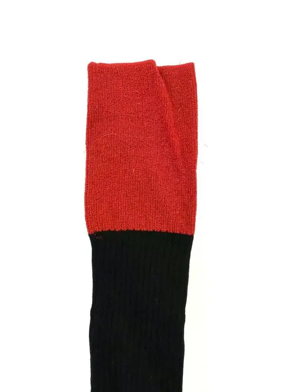 Dsquared2 Two-tone Ribbed-knit Lurex Knee-high Socks