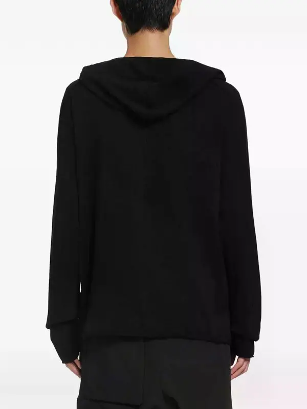 THOM KROM Distressed Knit Cardigan