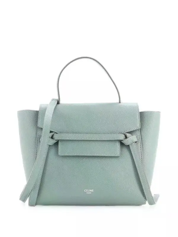 Celine Belt Bag Textured Leather Nano Shoulder Bag
