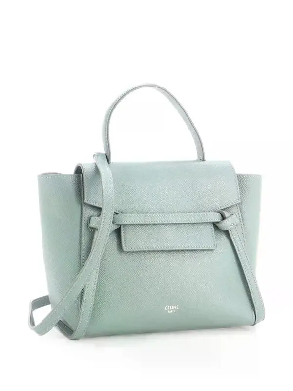 Celine Belt Bag Textured Leather Nano Shoulder Bag