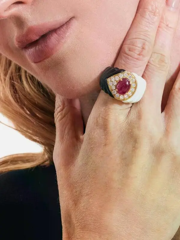 ANDREOLI Ruby And Diamond Earrings