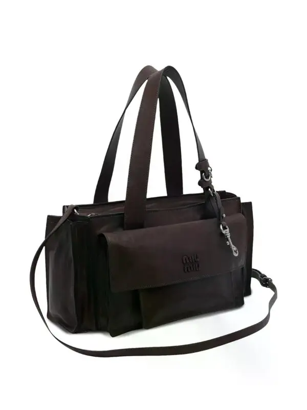 Miu Miu Utilitaire Leather Shoulder Bag