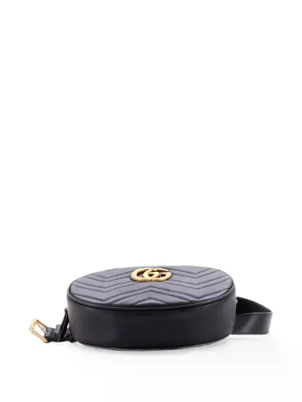 Gucci Gg Marmont Matelassé Leather Belt Bag - Black