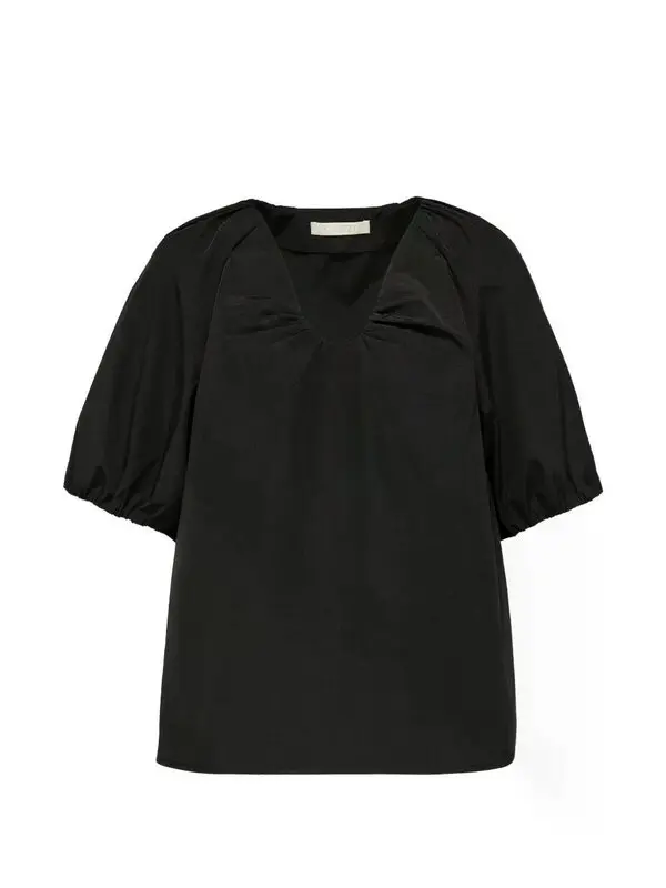 CLUB21 Ruched Puff-sleeve Top