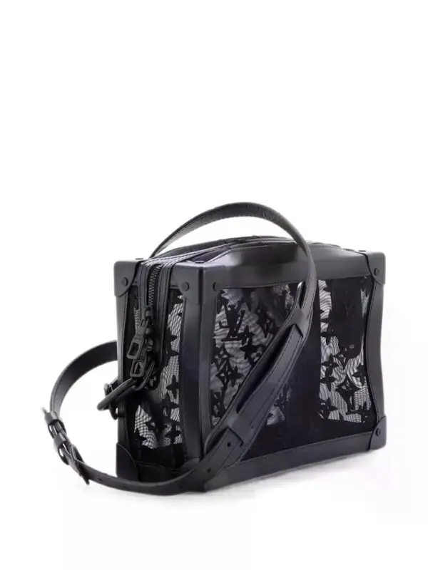 LOUIS VUITTON Soft Trunk Bag Monogram See Through Mesh Crossbody Bag