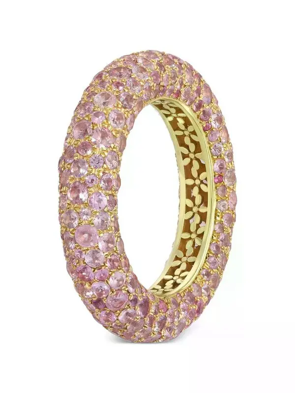 OCTAVIA ELIZABETH Blossom Bubble Pink Sapphire Ring - Gold