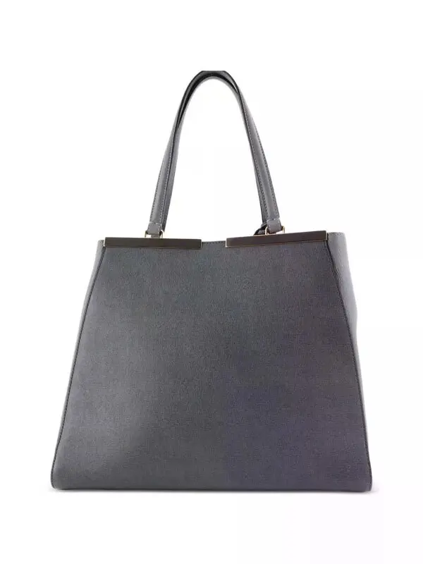 Fendi 3jours Bag Leather Large Tote Bag - Grey