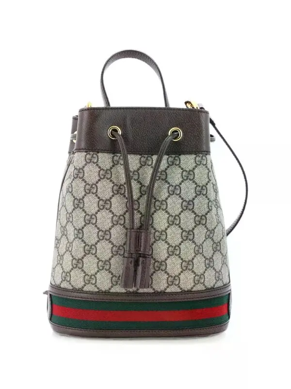 Gucci Ophidia Gg Coated Canvas Small Bucket Bag
