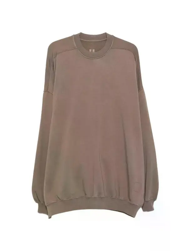 Rick Owens Crew Neck Long Sleeve Sweatshirt - Brown