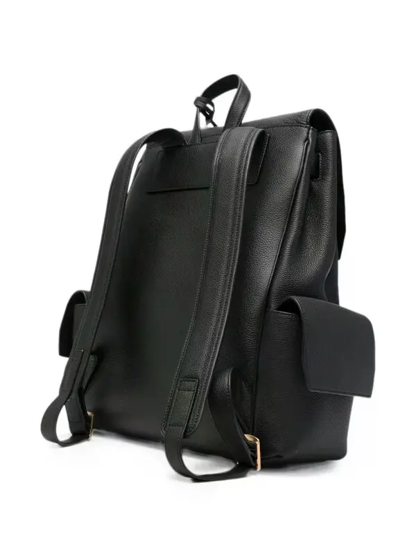 Thom Browne Bolton Pebbled-leather Push-lock Backpack