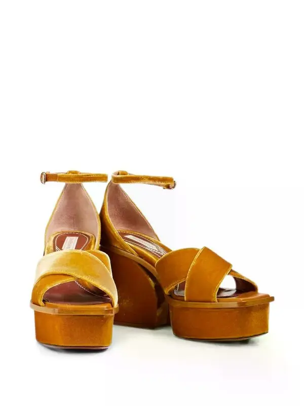 Zimmermann Velvet Platform Sandals