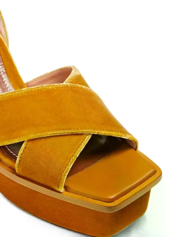Zimmermann Velvet Platform Sandals