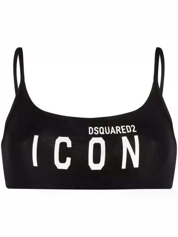 Dsquared2 Logo Print Sports Bra