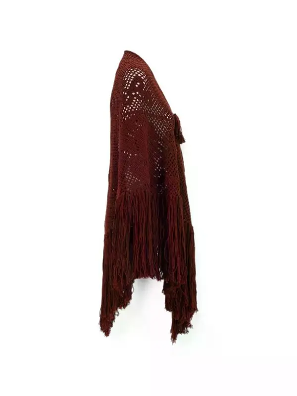 CHIARA IS Peonia Fringed Wool Shawl