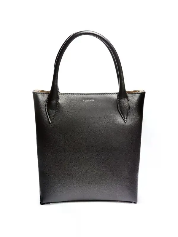 Vera Wang Mini Leather Tote Bag - Black
