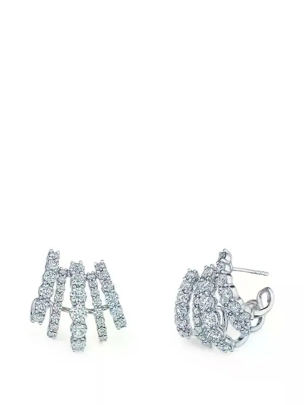 Kwiat Five Row Ear Cuff Diamond Earrings