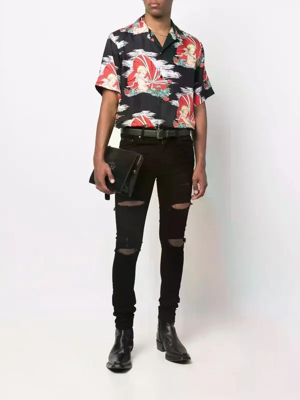 Amiri Distressed-effect Skinny Jeans