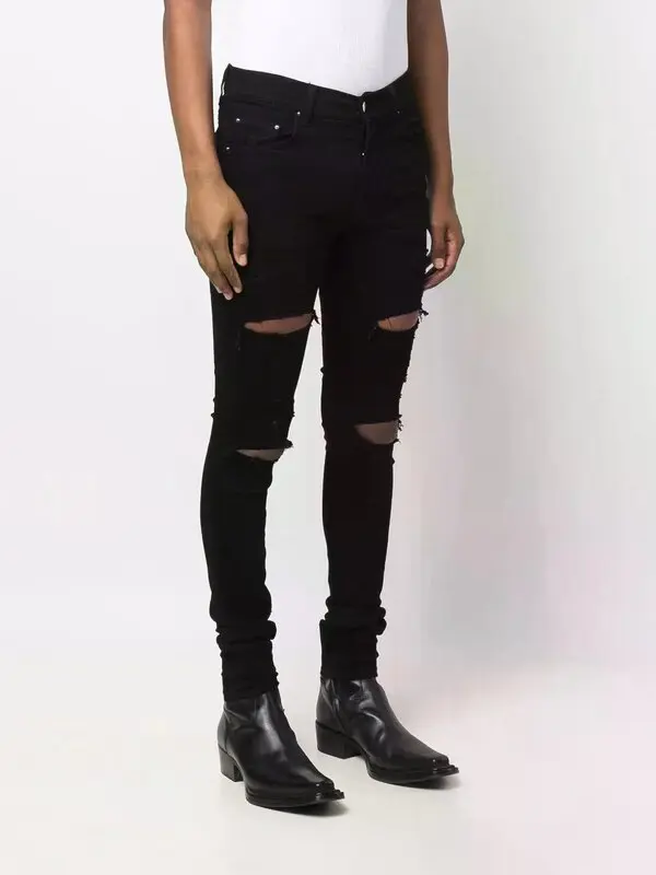 Amiri Distressed-effect Skinny Jeans