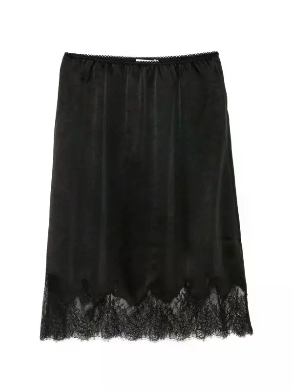 Citizens Of Humanity Lace-trim Mini Skirt - Black