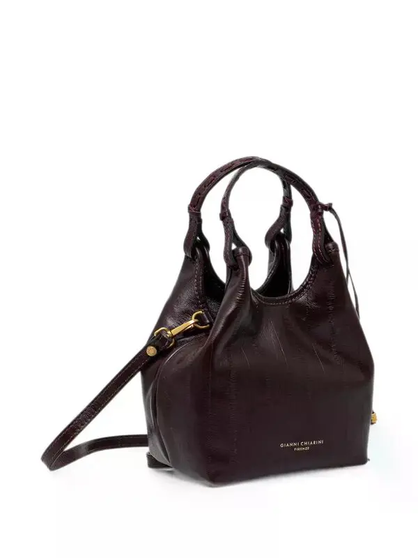 GIANNI CHIARINI Small Dua Leather Shoulder Bag