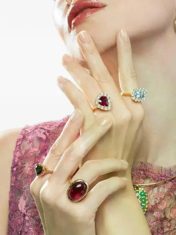 Retrouvai Heirloom Aquamarine And Diamond Ring
