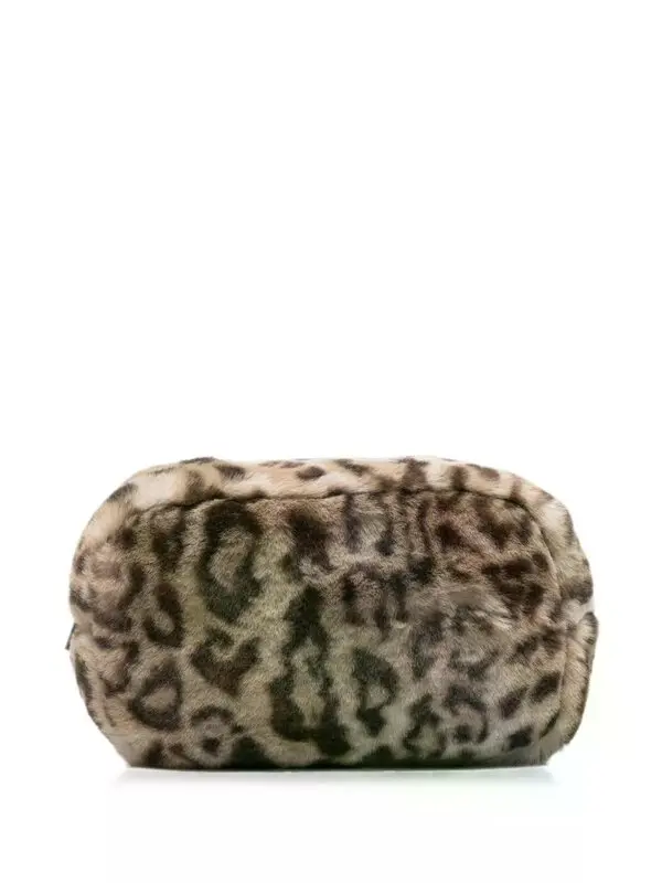 Apparis Leopard-print Faux-fur Makeup Bag - Neutrals