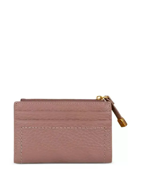 GIANNI CHIARINI Grainy Leather Wallet - Pink