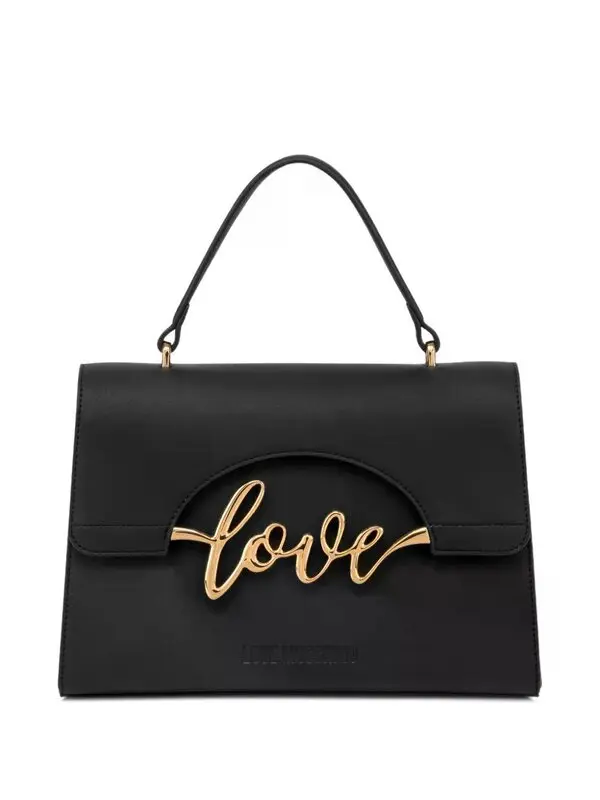 Moschino Logo-lettering Shoulder Bag - Black
