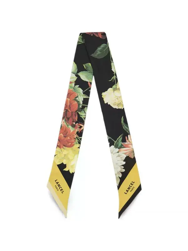 LANCEL Floral-print Silk Headband