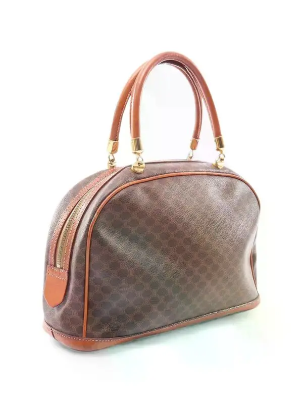 Celine 1990-2000 Macadam Coated Canvas Handbag