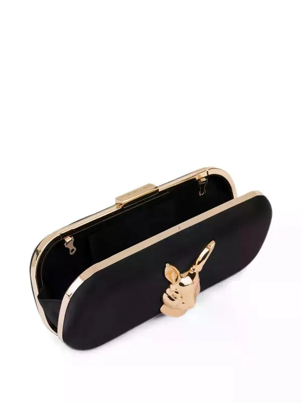 Moschino Rabbit-plaque Clutch Bag